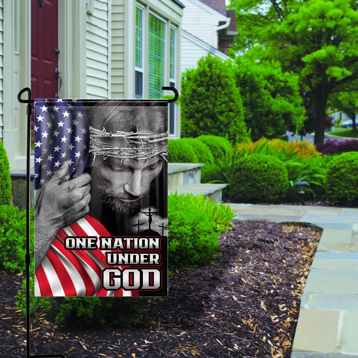 One Nation Under God Limited Edition Yard Flag – Republican Dogs