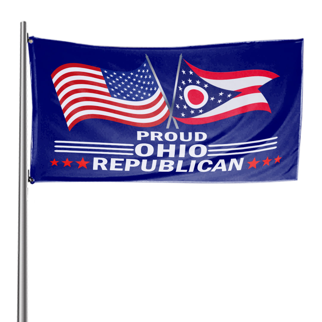 Proud Ohio Republican 3 x 5 Flag - Limited Edition Flags – Republican Dogs